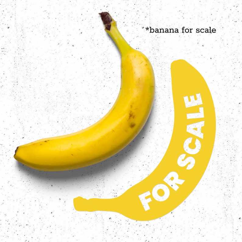 Banana for Scale Vinyl Sticker - Funny Meme Car Window Decal, Perfect ...