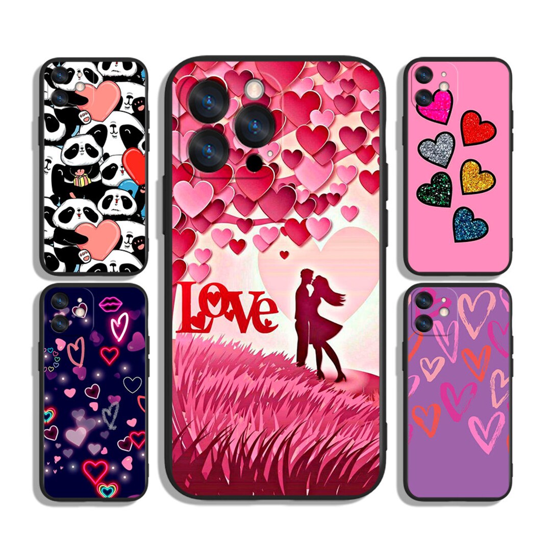 Cute Love Hearts Protective Cases for Samsung A55 A35 A25 A15 A05s A54 A53 A34 S24 S23 S22 S21 ...