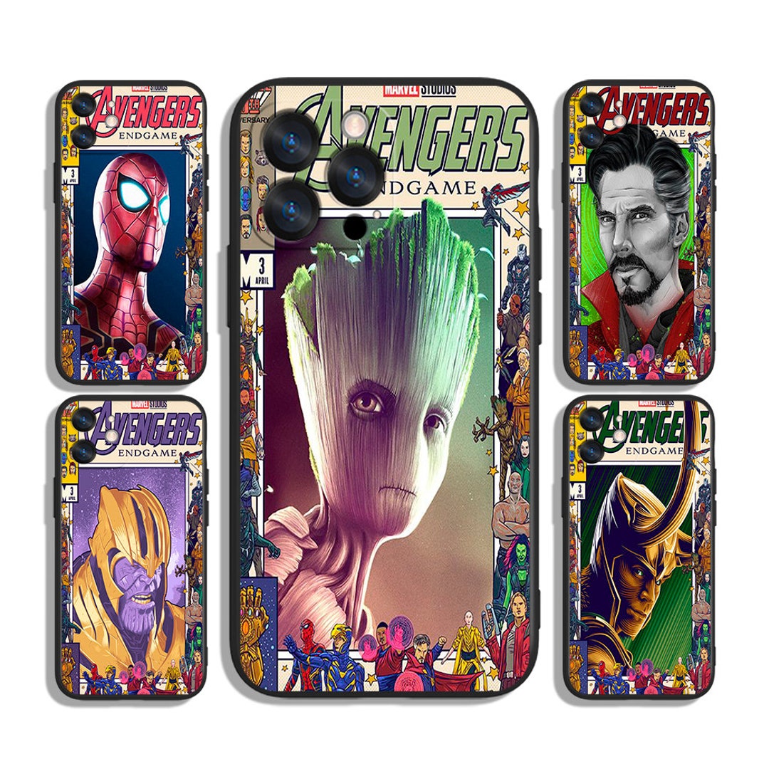 Avengers Retro Poster Superhero Battle Art Phone Case | Iconic Team ...