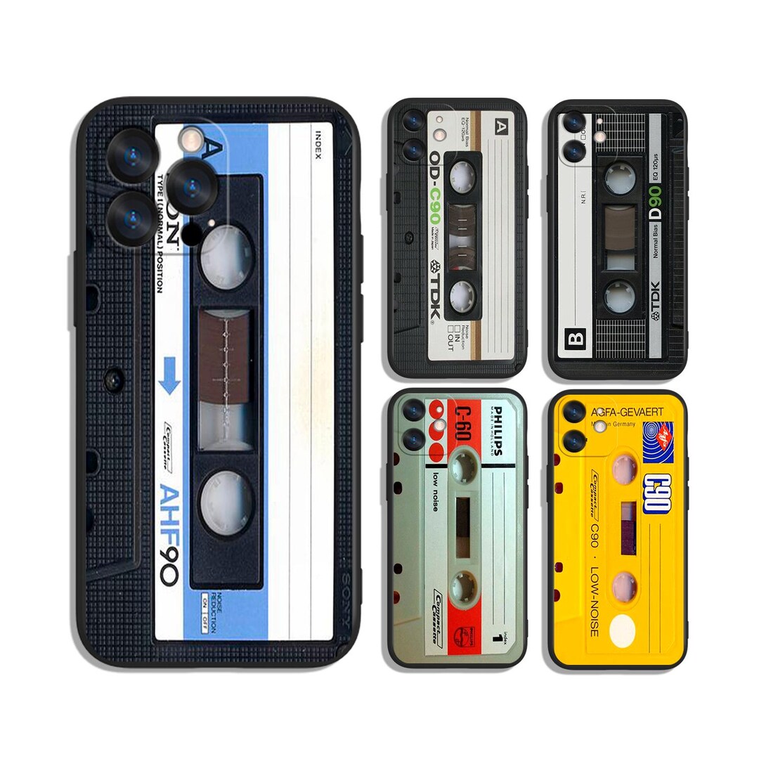Retro Music Cassette Tape Nostalgic Protective Custom Phone Cases for ...