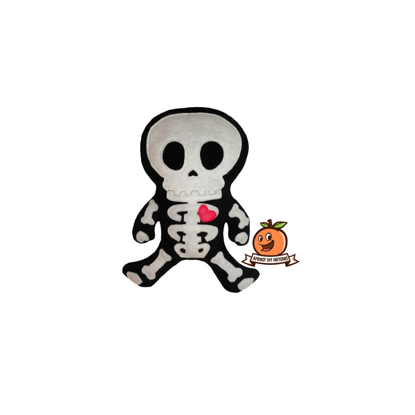 Charlie the Skeleton Plush - PDF Pattern and Full Tutorial - Etsy