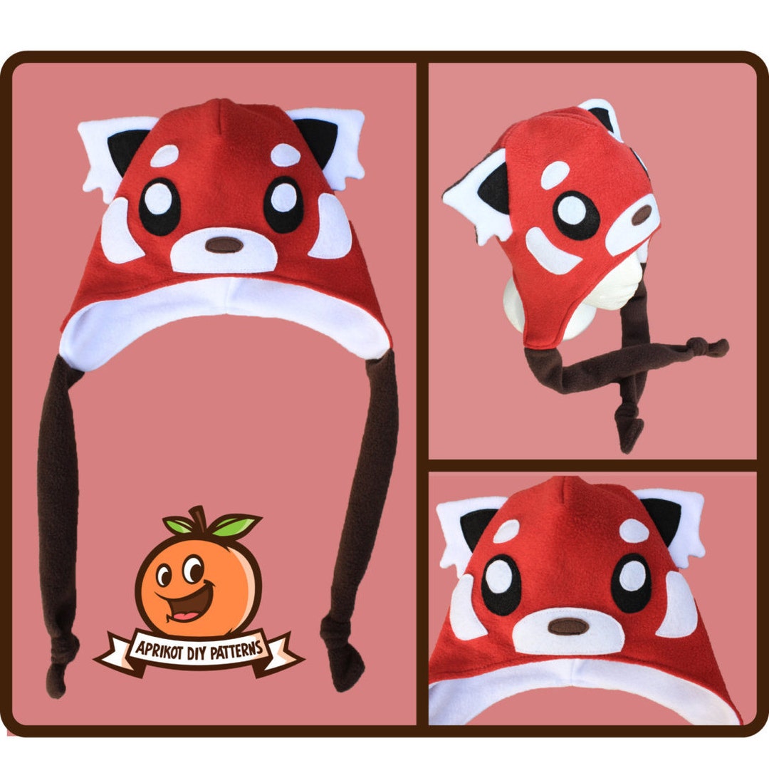 Red Panda Hat - PDF Sewing Pattern and Tutorial - Etsy