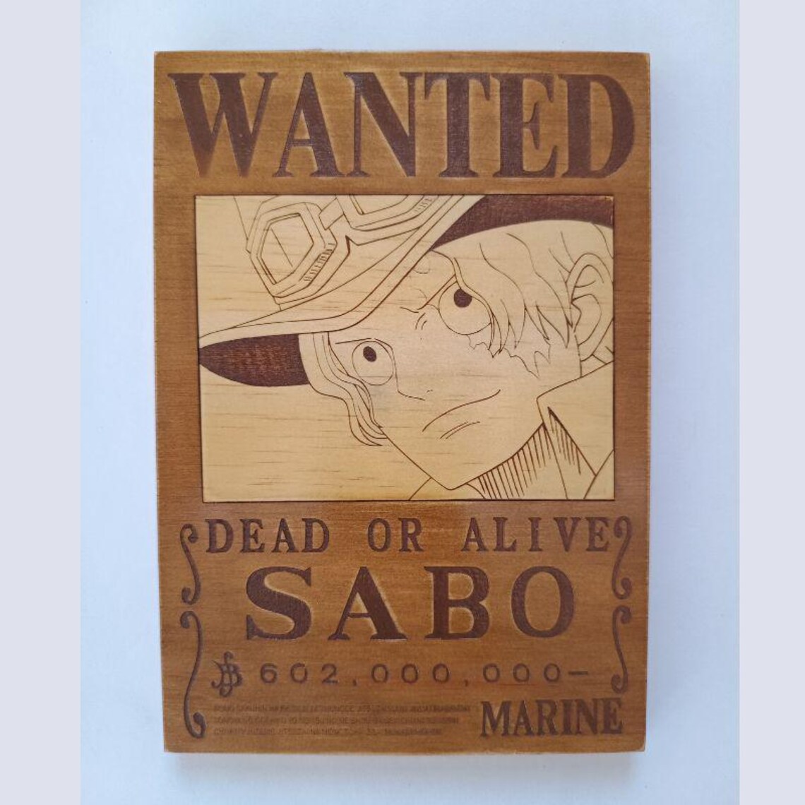 Sabo Wanted Poster – One Piece Wooden Bounty Poster - Etsy