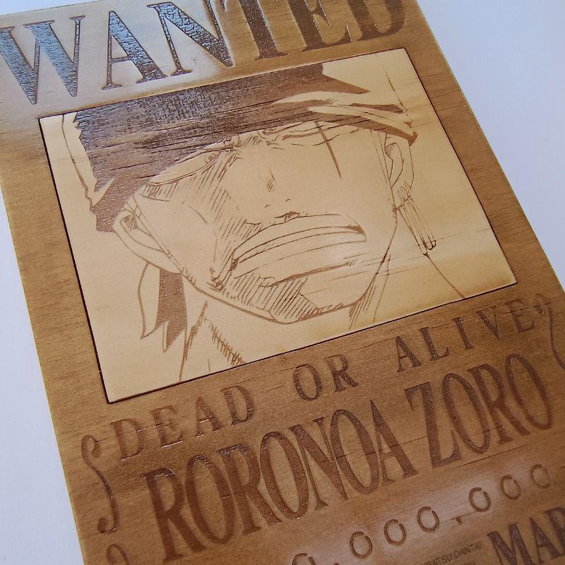 Zoro One Piece Wanted Poster - Etsy