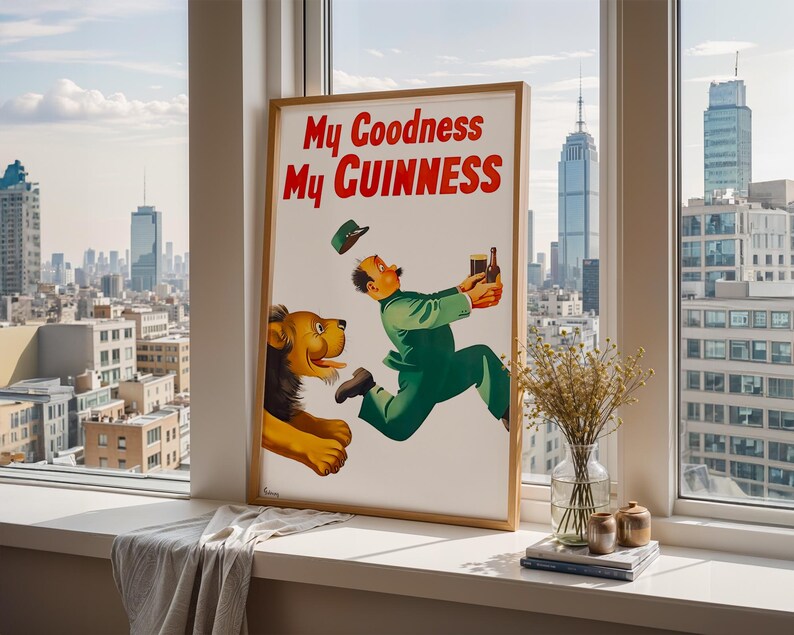 Vintage Guinness Ad Poster: Irish Beer Print (digital Download) - Etsy