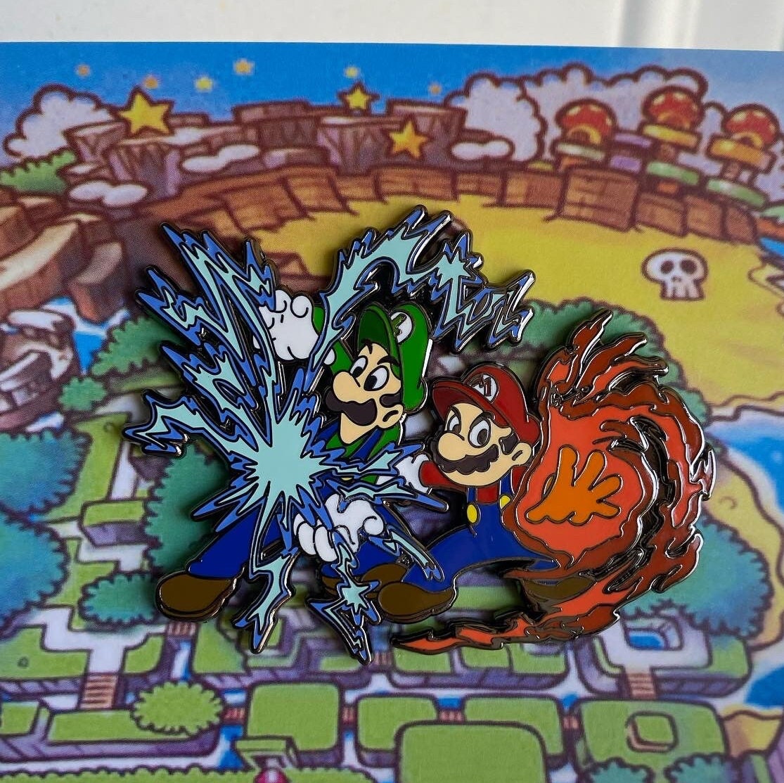 Mario Smash Bros Pin Super Mario Nintendo - Etsy