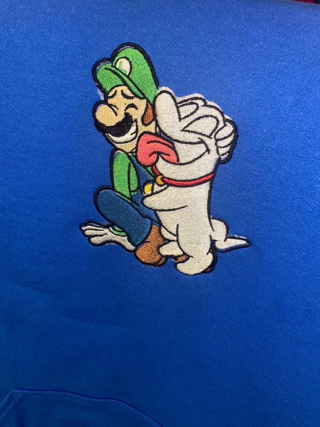 Luigis Mansion Embroidered Unisex Hoodie/sweatshirt Polterpup Ghost ...