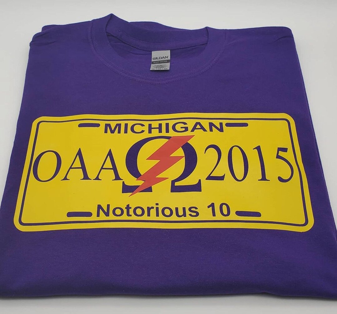 Omega Psi Phi Custom License Plate Shirt - Etsy