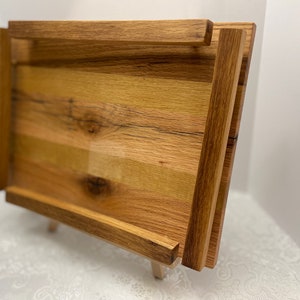 Handmade Wooden Serving Tray, Unique Handles Design, Artisan Tray ...