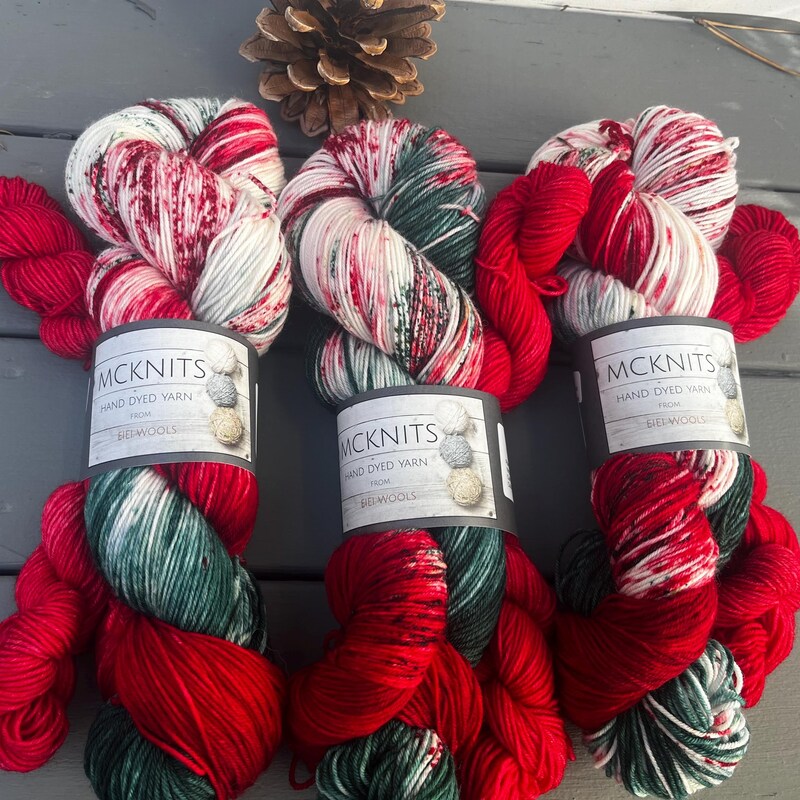 Christmas Sock Yarn - Etsy