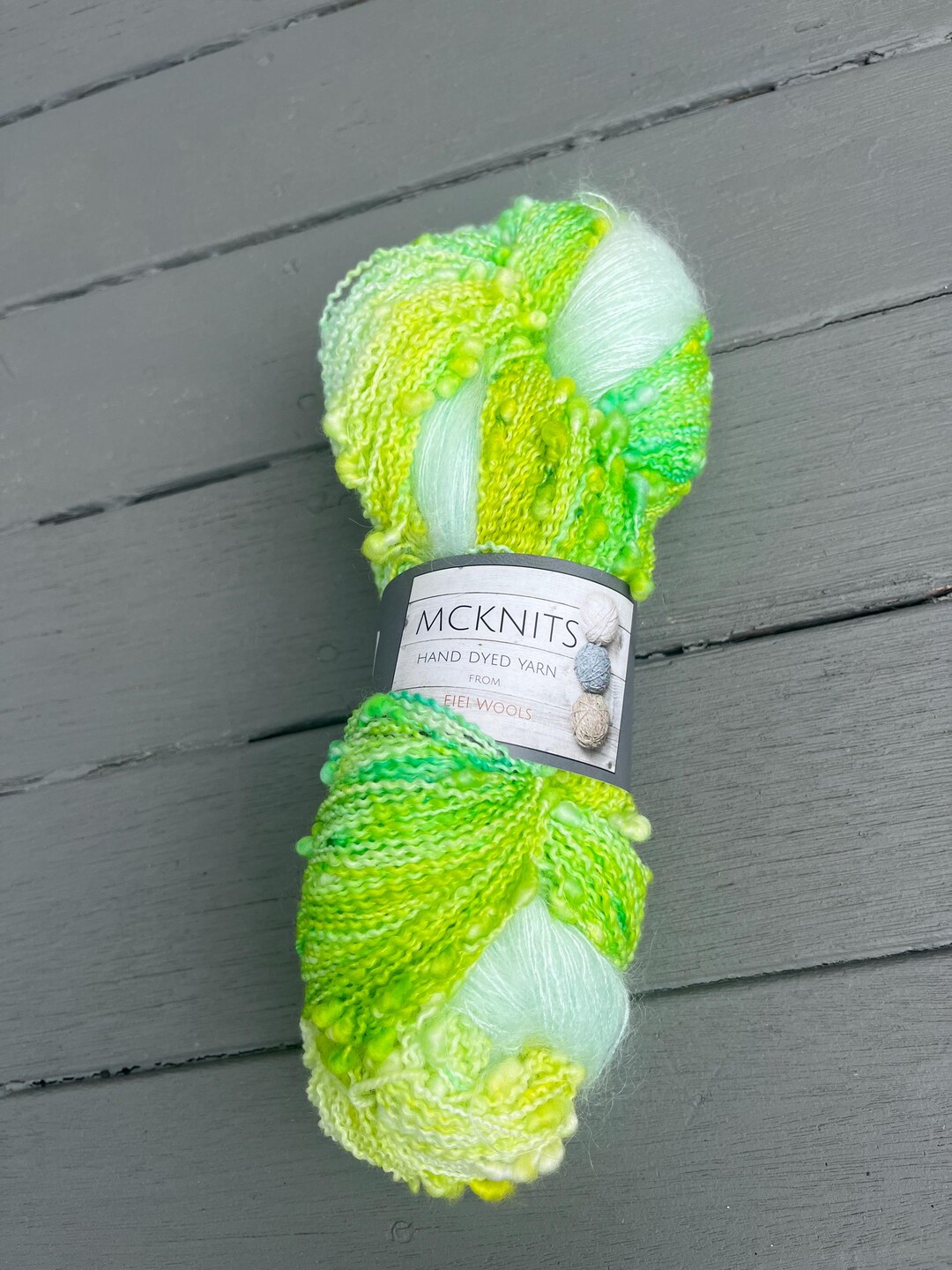 Shawl Kit/ Shawl Set/ Slubby Yarn & Silk/ Superkid Mohair 2 Skein Yarn ...