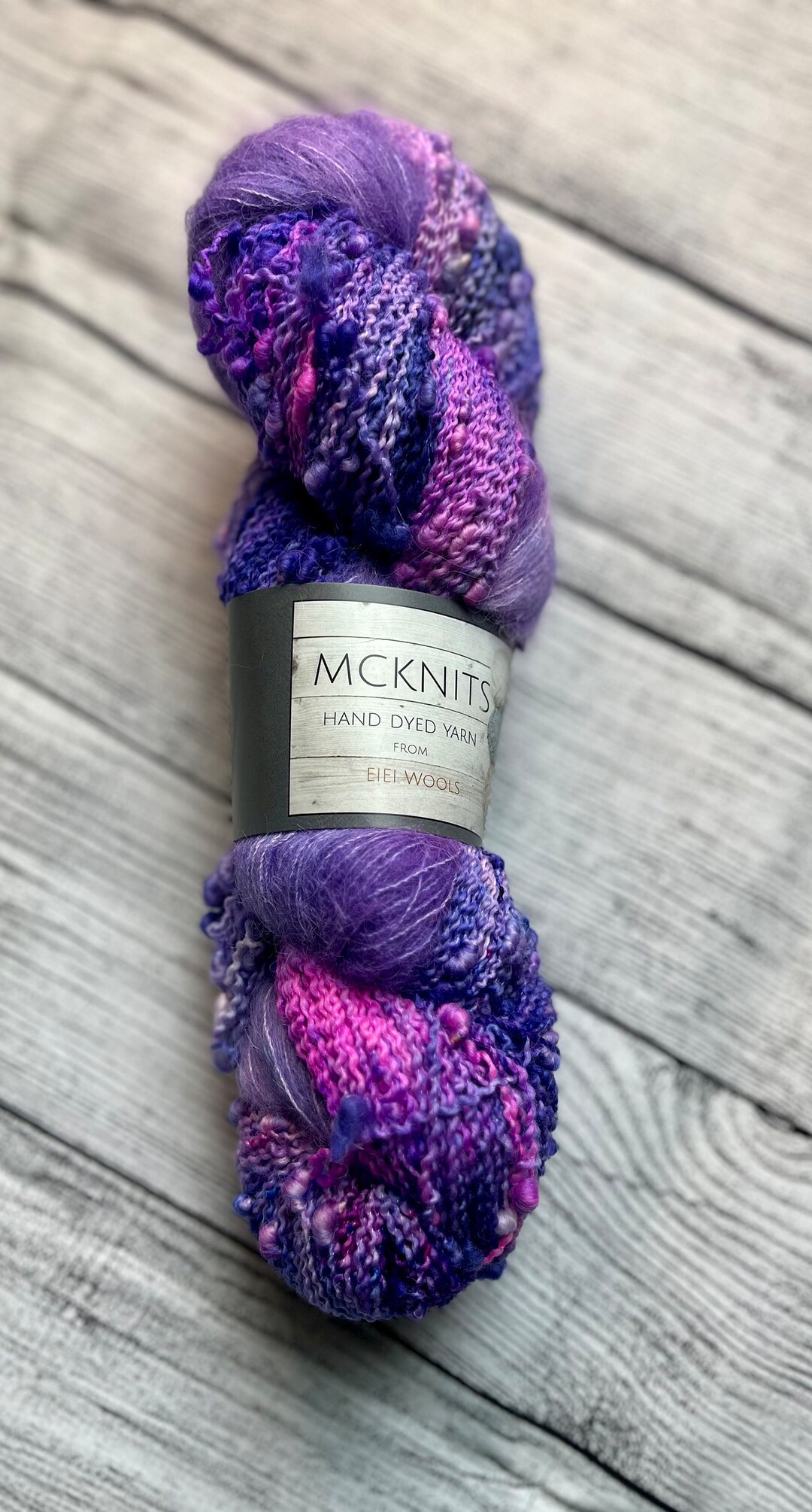 Shawl Kit/ Shawl Set/ Slubby Yarn & Silk/ Mohair, 2 Skein Yarn Set ...