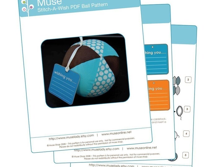 PDF Pattern Cloth Ball Muse Patterns - Etsy