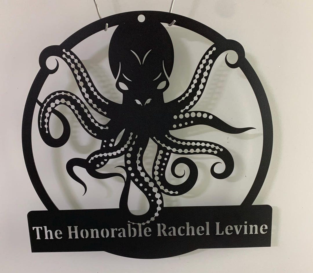 Custom Scary Octopus Metal Sign, Sea Octopus Metal, Octopus Metal Wall ...
