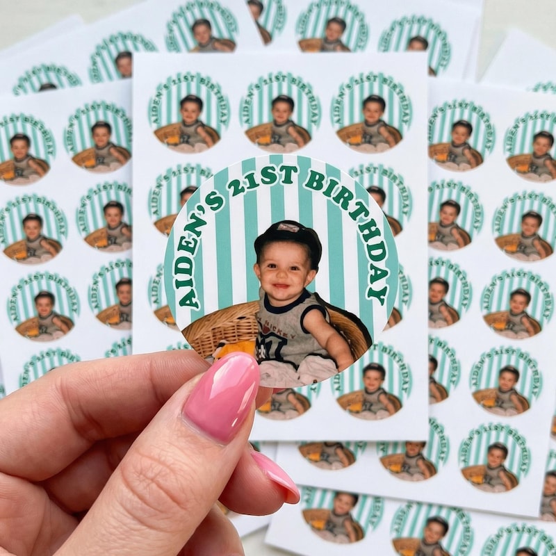Birthday Stickers - Etsy UK