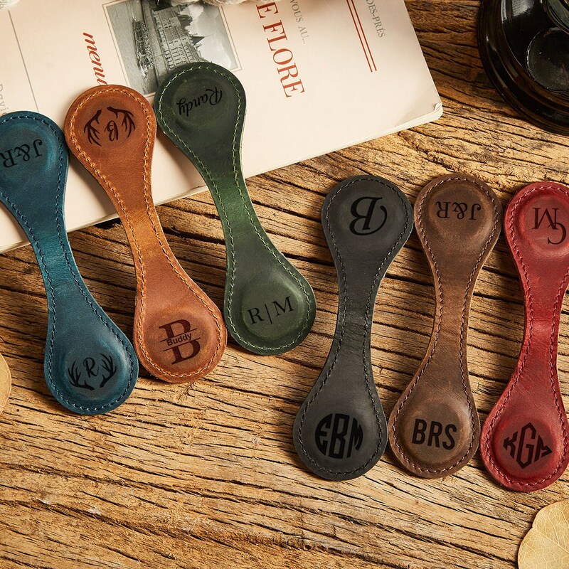 Monogrammed Bookmark - Etsy