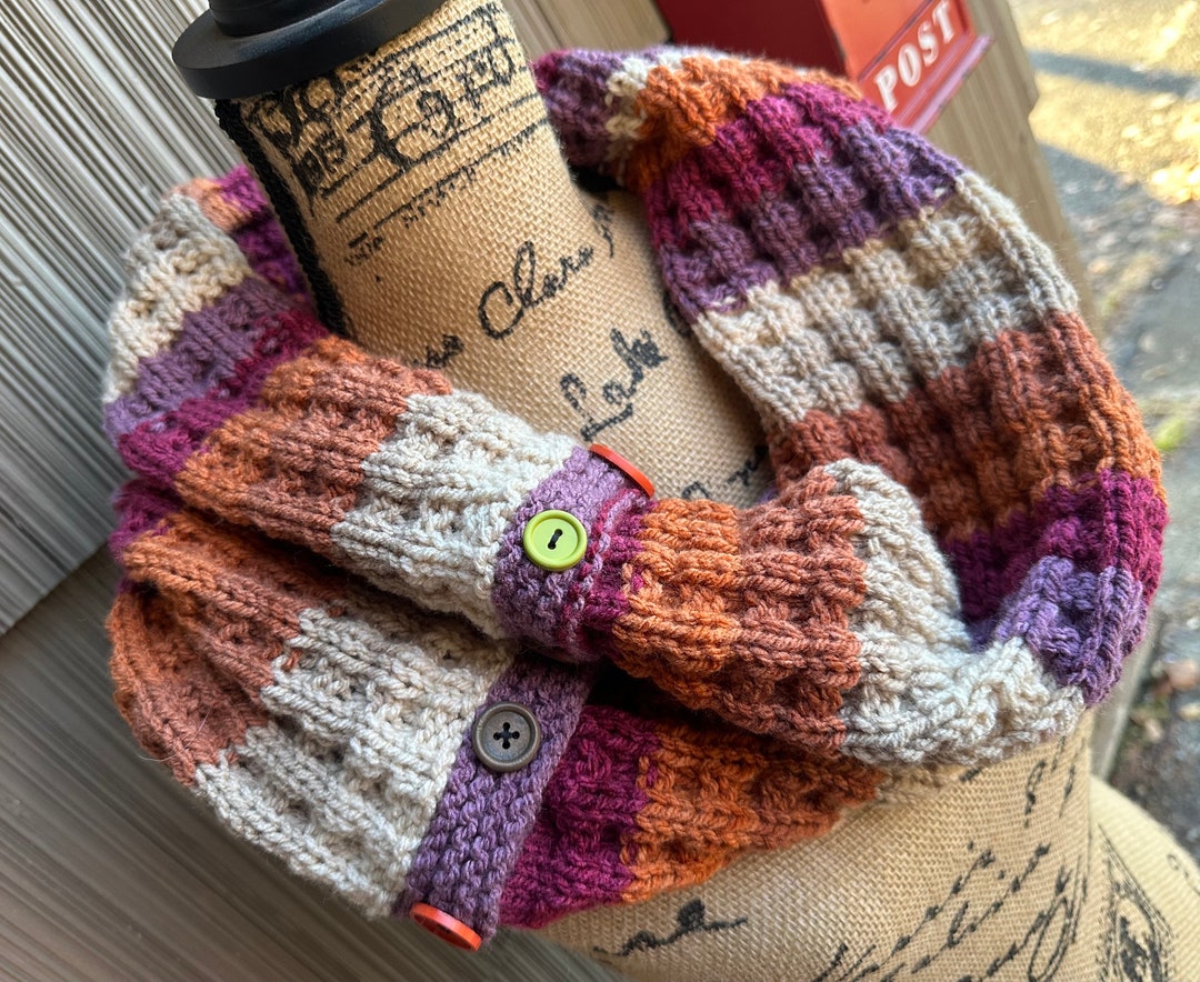 Smoke Ring Cowl in Cubes - Etsy