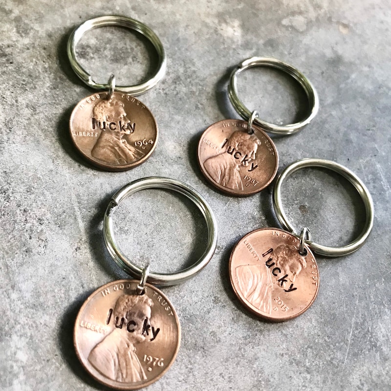 Lucky Penny Keychain - Etsy