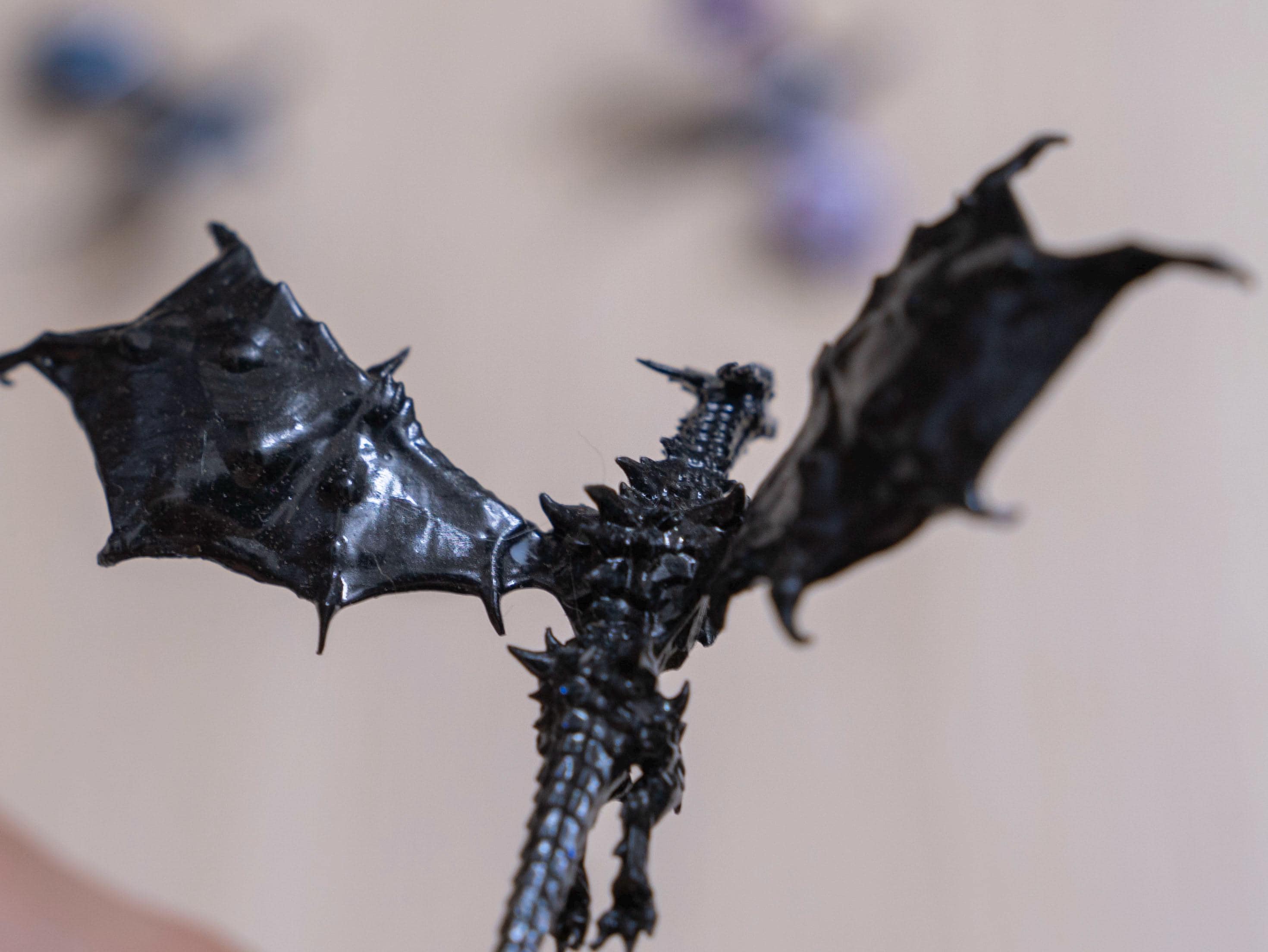 Mini Handmade Dragon Figure Fire Dragon and Ice Dragon Dungeons and ...