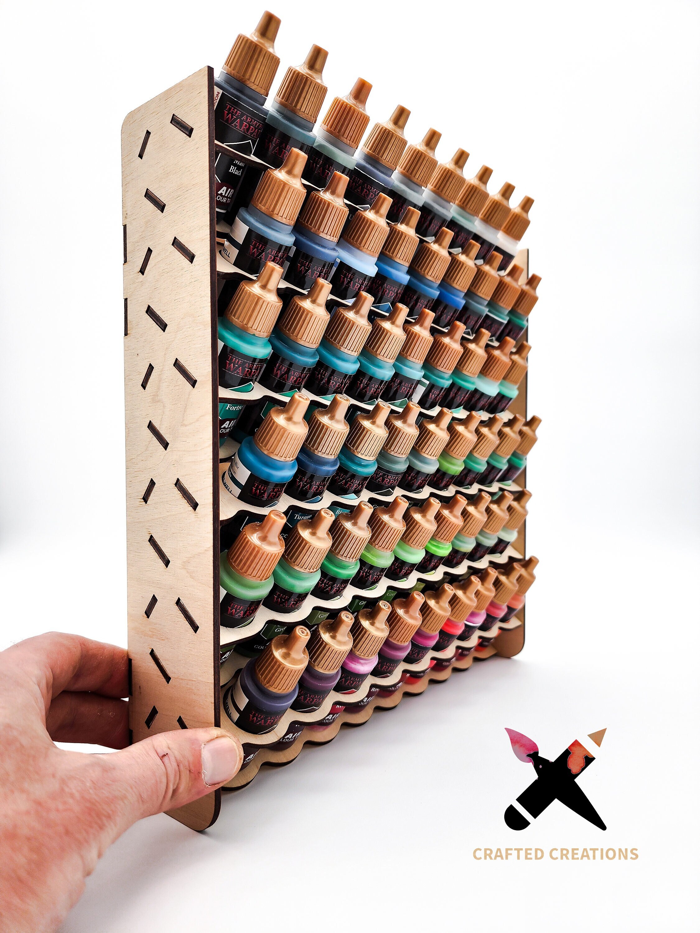 Wall Mount Series 54-hole Paint Rack for Vallejo / Army Painter - Etsy