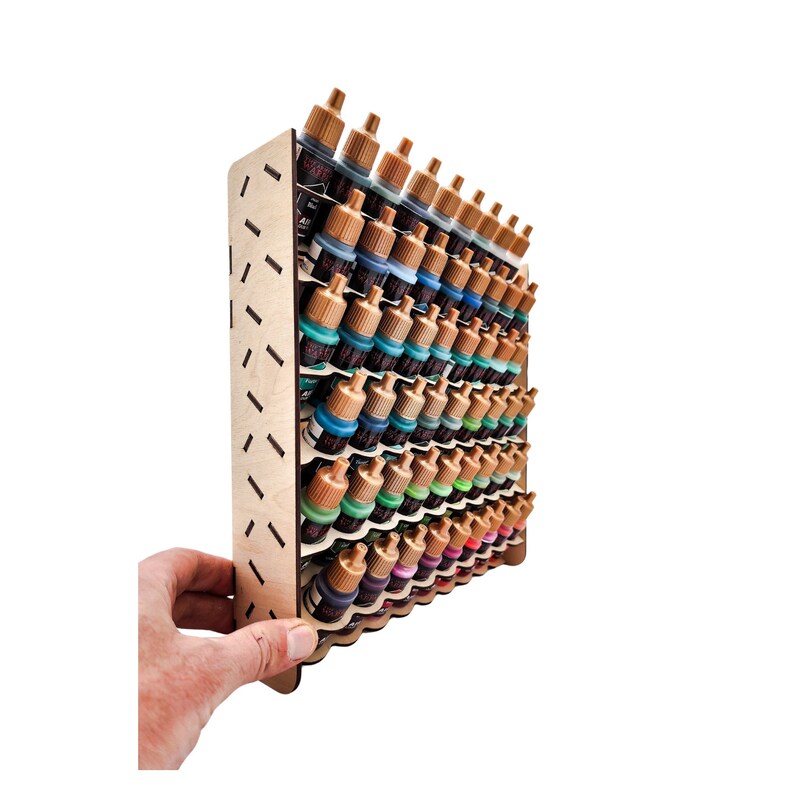 Wall Mount Series 54-hole Paint Rack for Vallejo / Army Painter - Etsy
