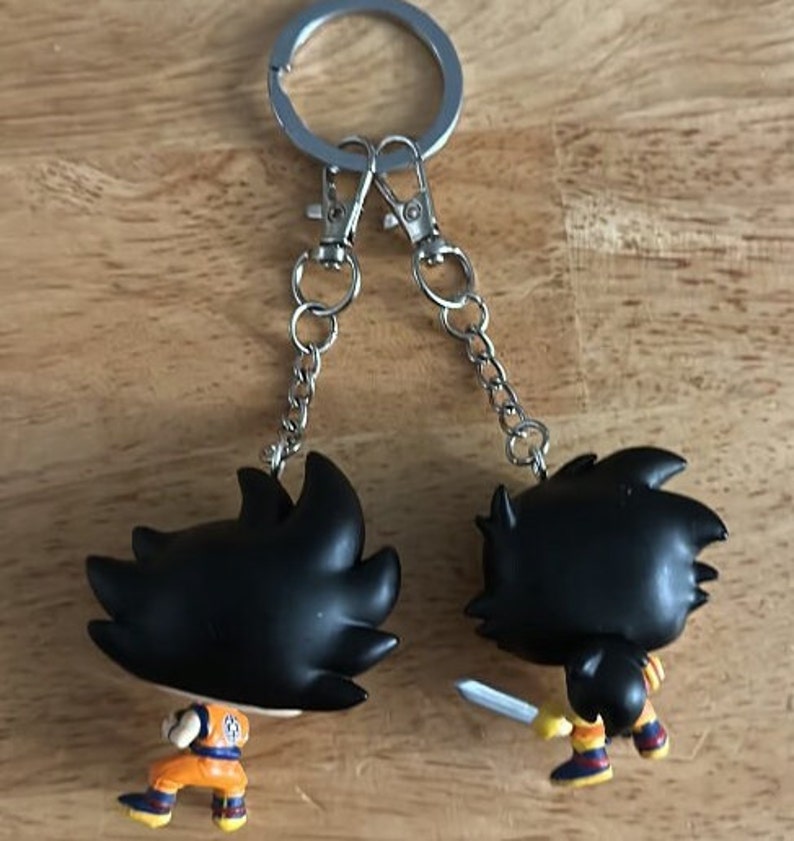 Gohan&goku Double Keychain/bag Charms: Made With Pocket Pops - Etsy