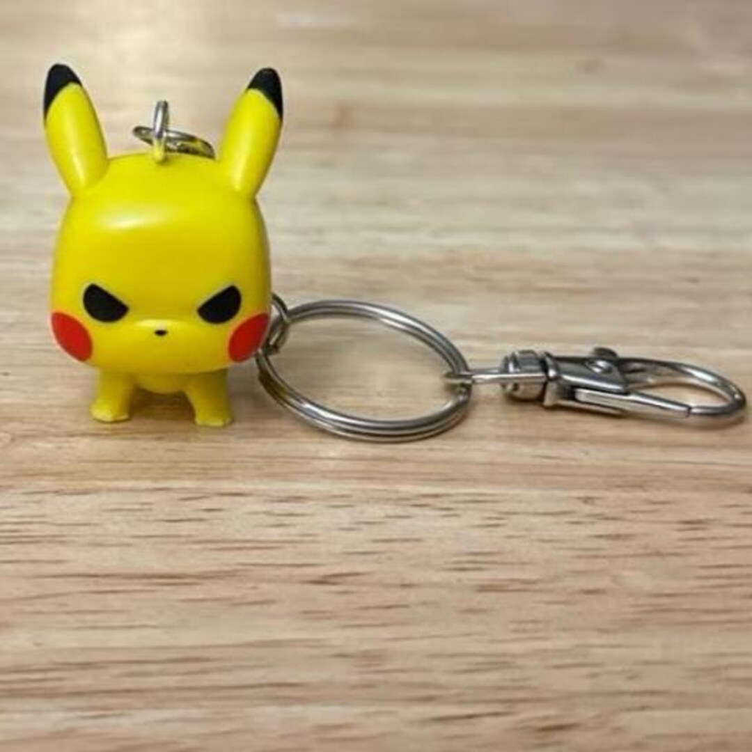 Grumpy Pikachu Keychain: Made From Pocket Pop - Etsy