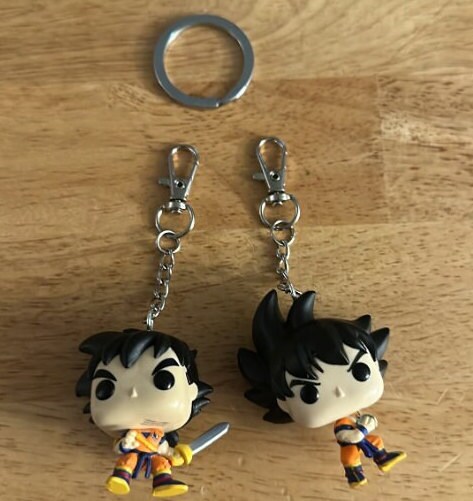 Gohan&goku Double Keychain/bag Charms: Made With Pocket Pops - Etsy
