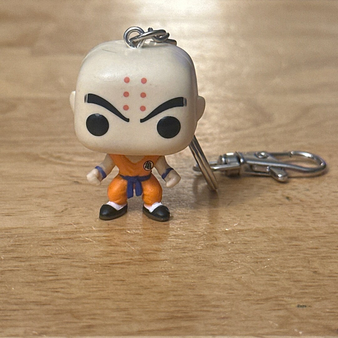 Handmade Krillin Keychain: Made From Pocket Pop - Etsy