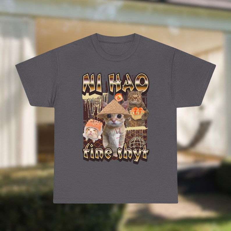 Ni Hao Fine Shyt Meme Brainrot Shirt, Funny Brainrot Gen Z Gift, Funny ...