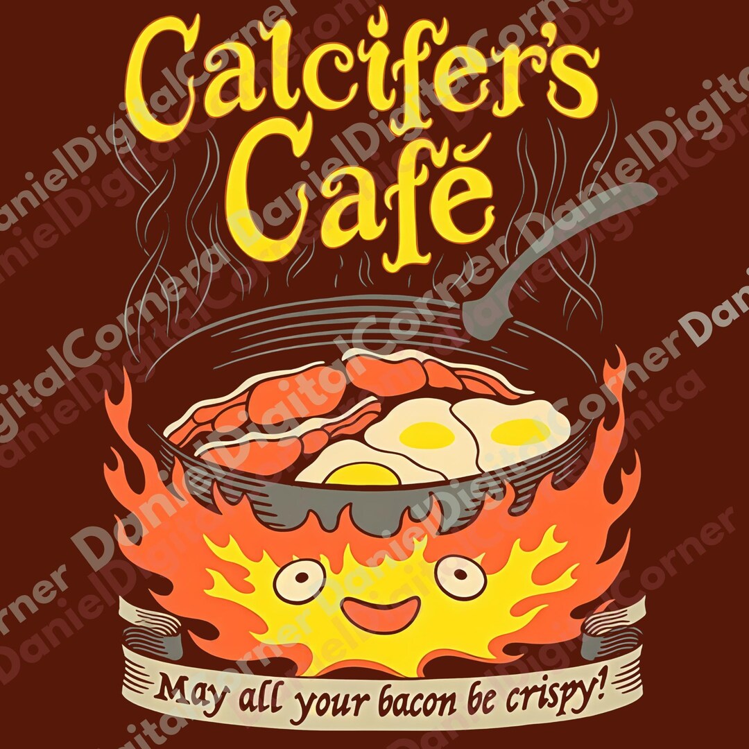 Calcifer Bed & Breakfast PNG, Howl’s Moving Castle Inspired Anime ...