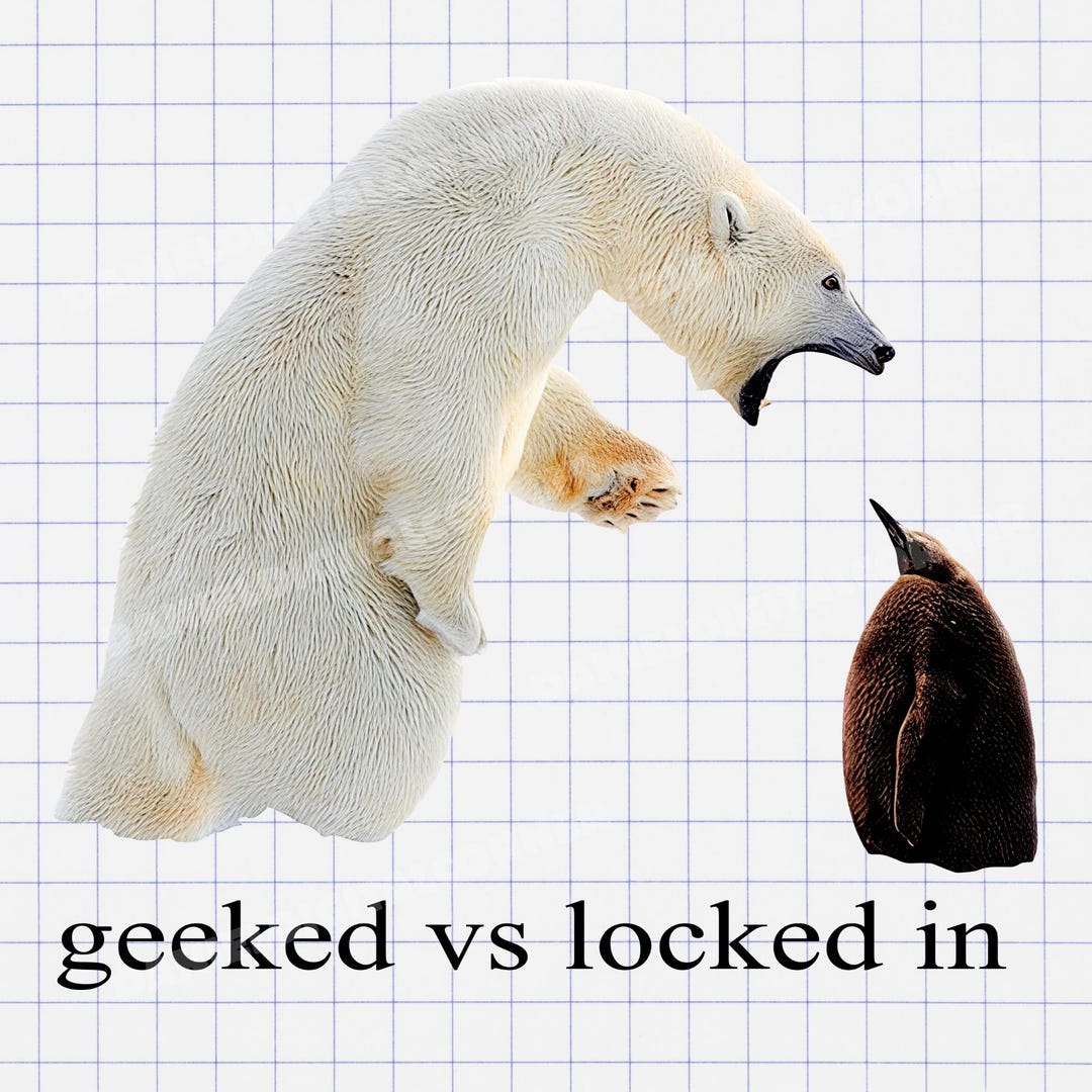 Polar Bear and Penguin Svg, Geeked Vs Locked in Download Digital Svg ...
