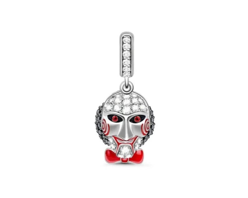 SAW Billy the Puppet Dangle Charm - Horror Movie 925 Sterling Silver ...