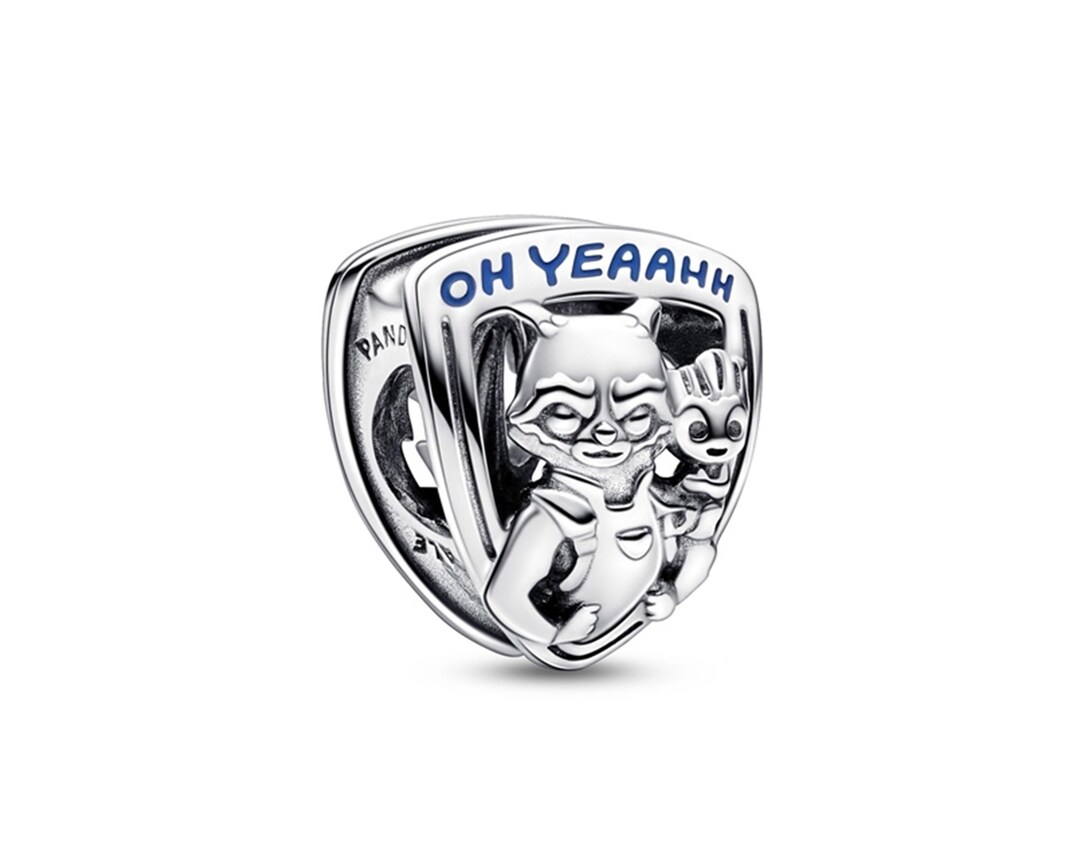 Pandora X Marvel Guardians of the Galaxy Racoon & Groot Emblem Charm ...