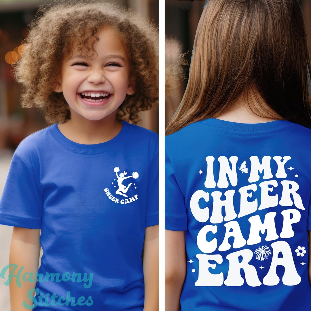 In My Cheer Camp Era Tshirt, Cute Trendy Cheerleader Tee for Girls ...