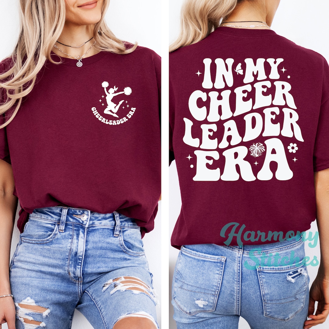 In My Cheerleader Era Tshirt, Cute Trendy Oversized Cheer Tee for Girls ...
