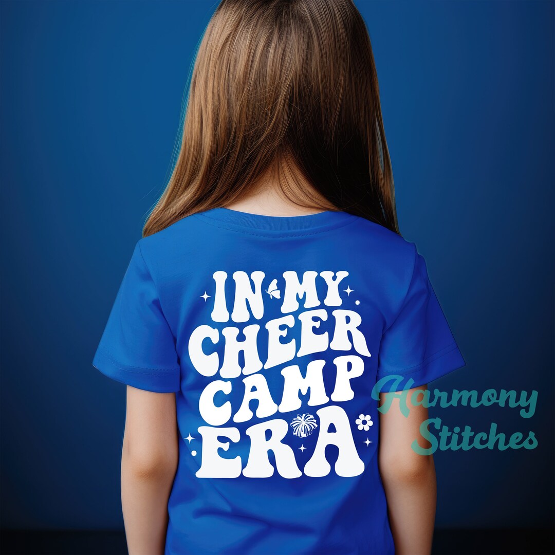In My Cheer Camp Era Tshirt, Cute Trendy Cheerleader Tee for Girls ...