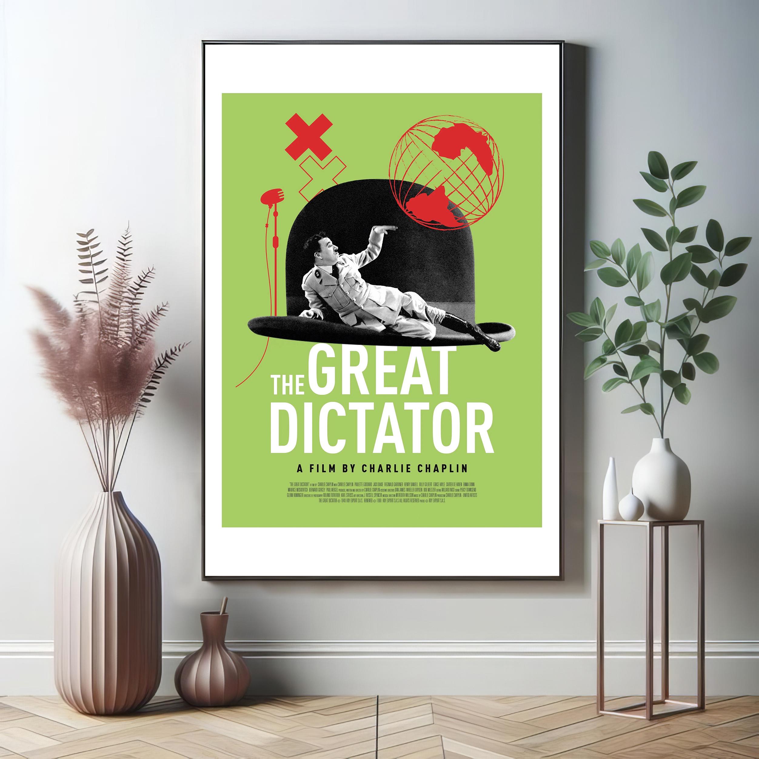The Great Dictator (1940) Movie Poster, Wrapped Poster, Wall Art, Room ...