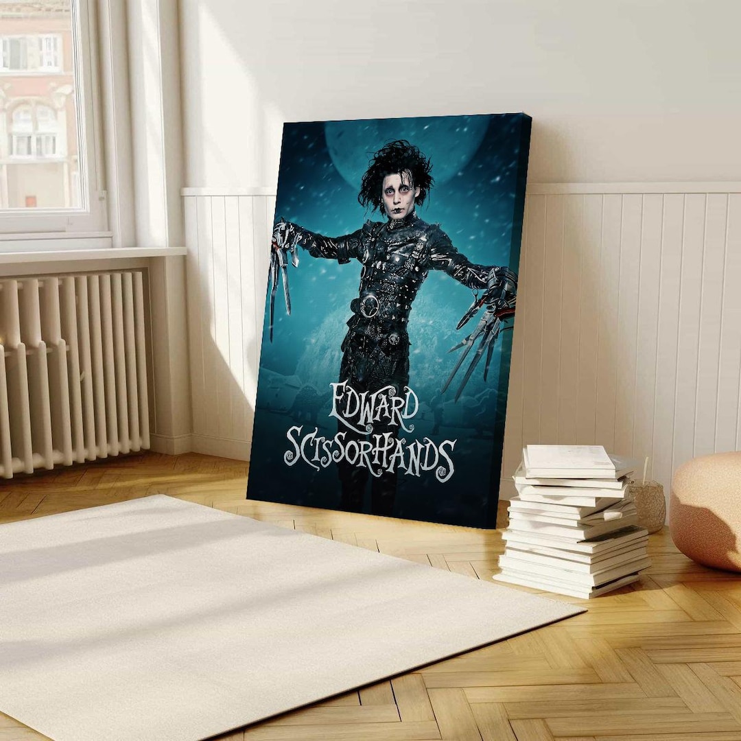 Edward Scissorhands (1990) Movie Posters, Wrapped Poster, Wall Art ...