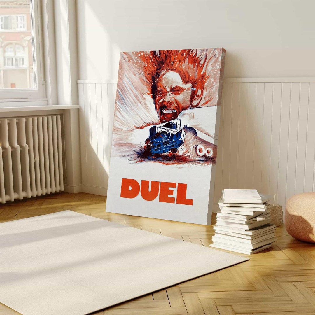 DUEL Movie Poster, Wrapped Poster, Wall Art, Room Decoration, Retro ...