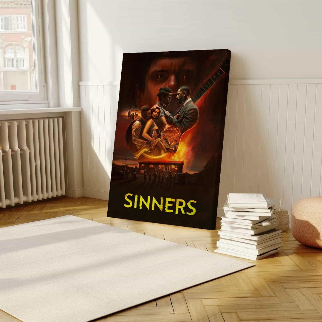 Sinners Movie Poster, Wrapped Poster, Wall Art, Room Decoration, Retro ...