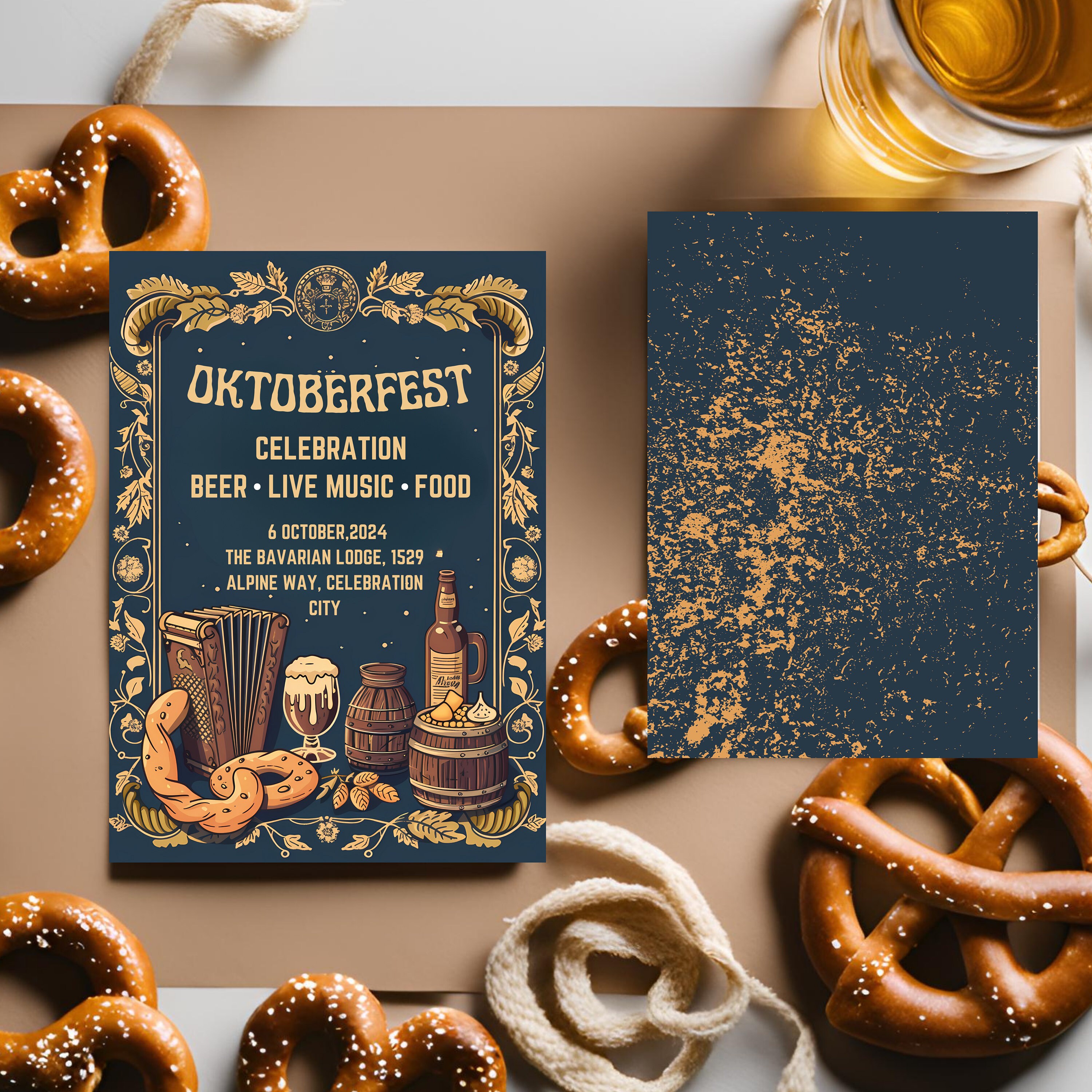 Oktoberfest Invitation, Oktoberfest Party, Fall Party Invite Beer Party ...