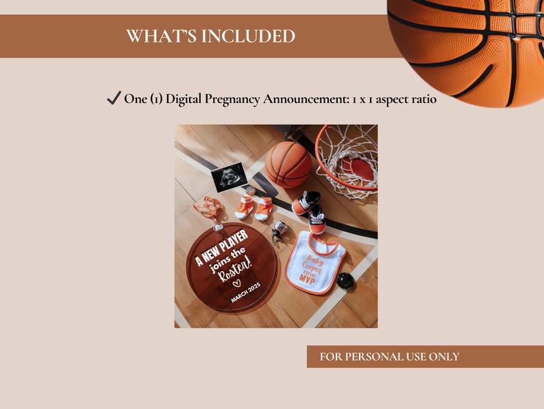 Basketball Pregnancy Announcement Basketball Pregnancy Reveal Sports ...