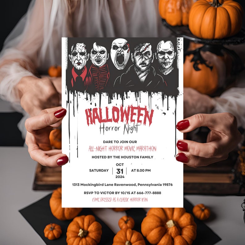 Horror Movie Invite, Scary Movie, Horror Film, Halloween Horror Nights ...