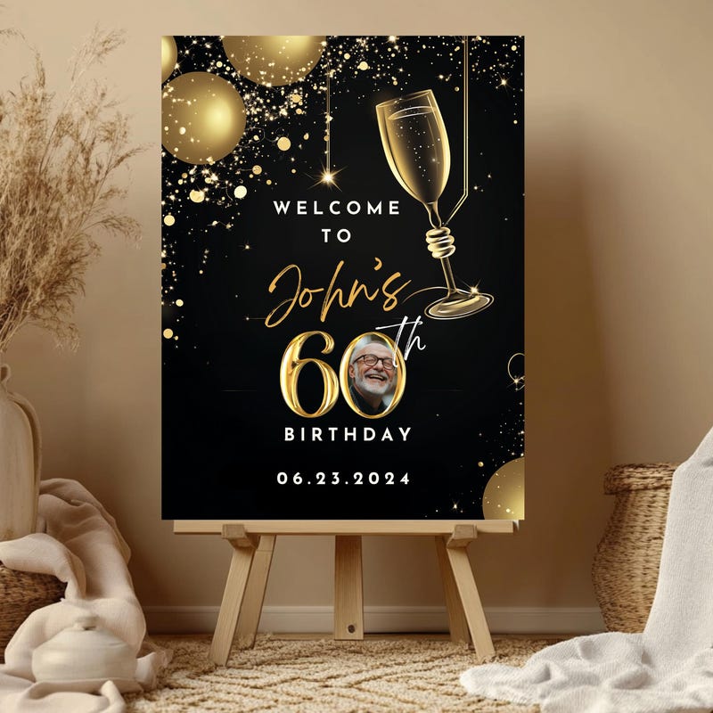 60. geburtstag schild - Etsy.de