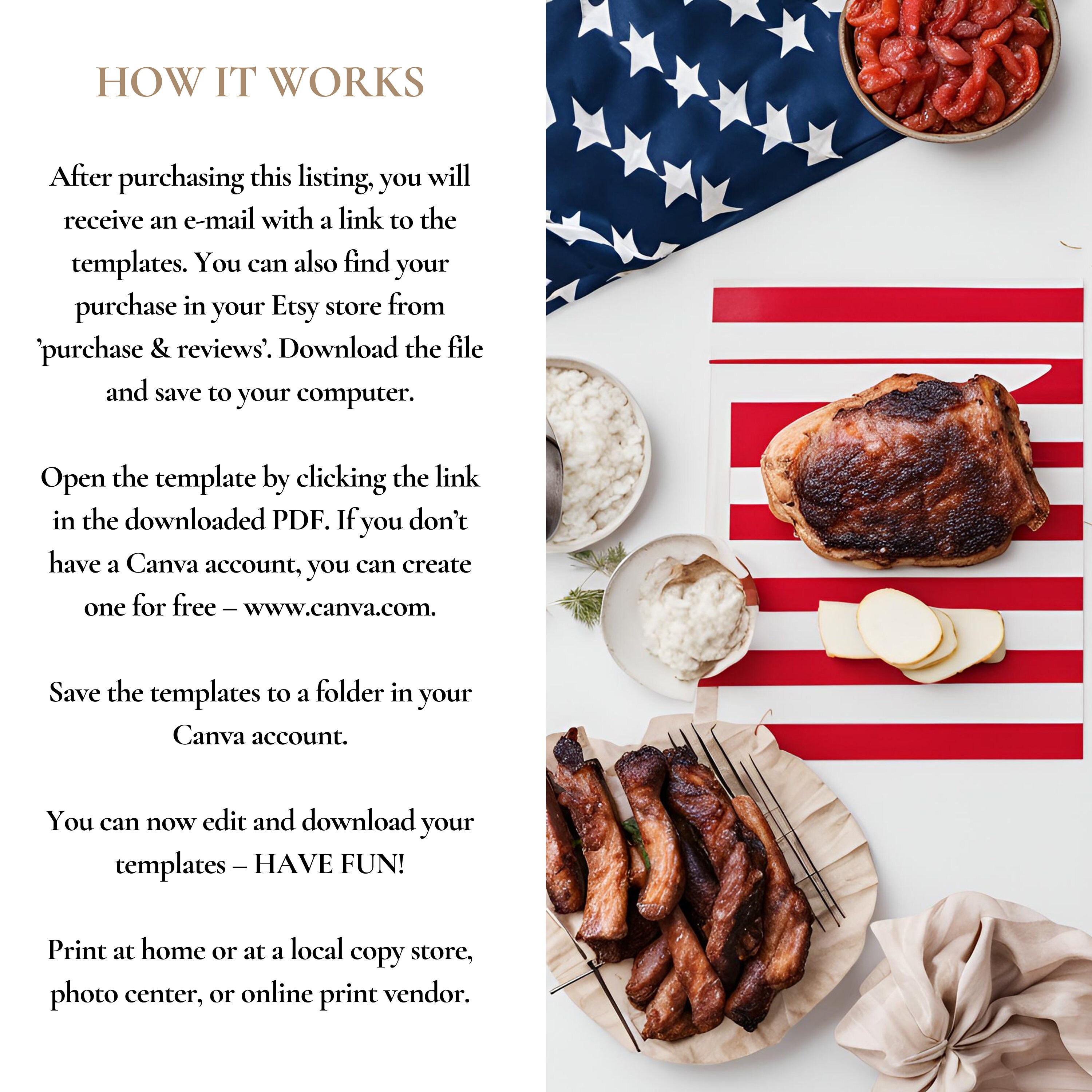 Labor Day Celebration Invitation, Bbq Invite Template, Patriotic ...