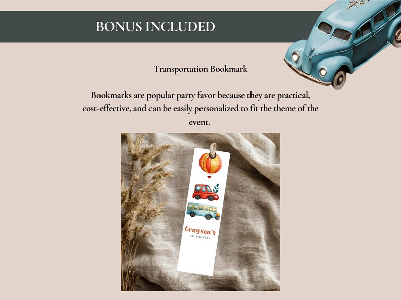 Editable Transportation Time Capsule Kids Birthday Cars Birthday Time ...