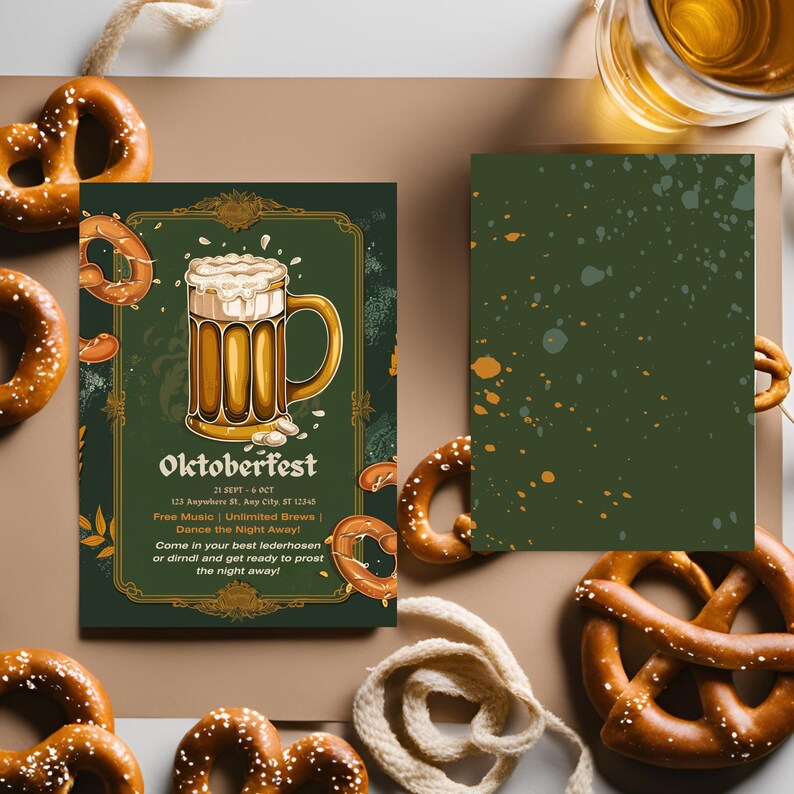 Oktoberfest Invitation, Invitation Templates, Beer Party, Oktoberfest ...