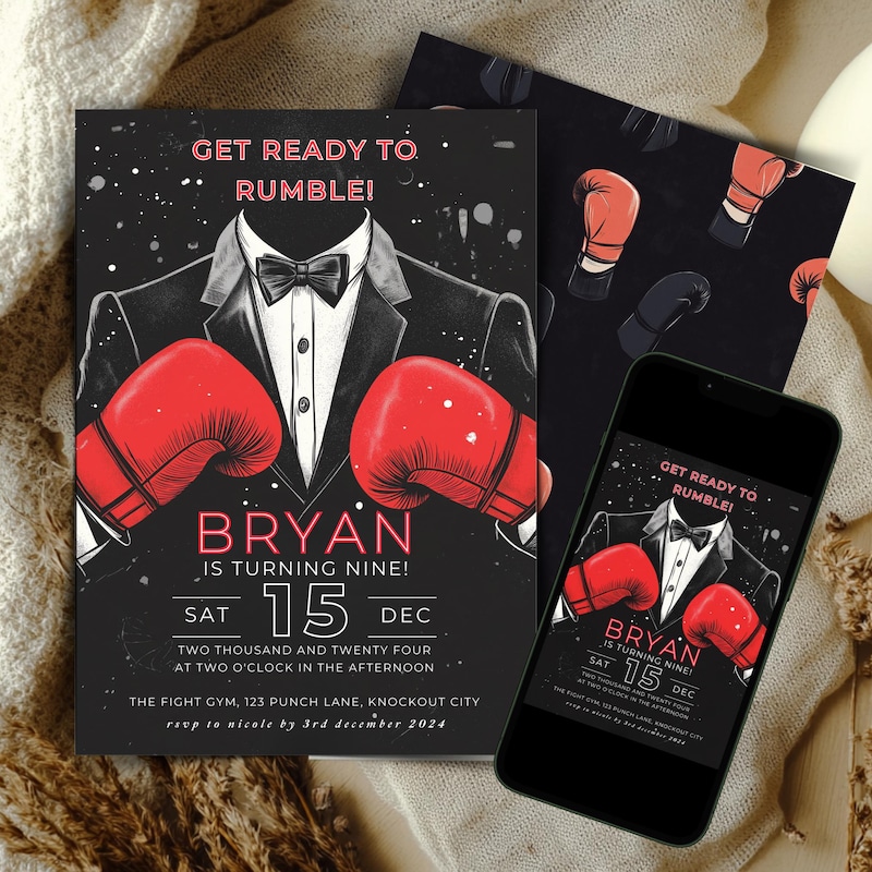 Boxing Party - Etsy
