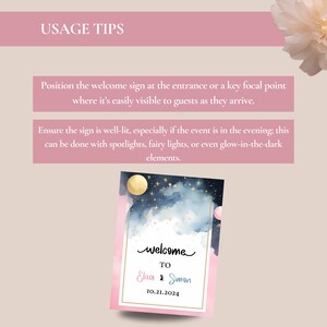 Over the Moon Gender Reveal Poster Neutral Moon and Stars Gender Reveal ...